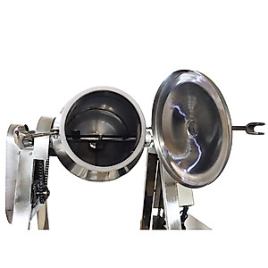 HayWHNKN 60L Dry Powder Mixer Blender Drum Particle Blender Mixing Machine 360°Rotation Metal Metallurgy Powder Blender for Feed Particle Granual 110V 2.2kw