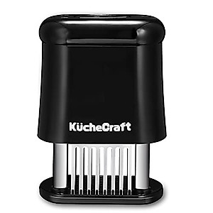 KucheCraft Meat Tenderizer Tool with 56 Stainless Steel Ultra Sharp Needle Blade, Durable Meat Tenderizer with Safety Lock, Detachable Chicken Tenderizer for Beef, Steak, Meat Tenderizer Machine