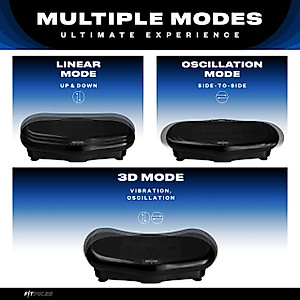 FITPULSE PRO Vibration Plate Exercise Machine - Single Motor Vibration Platform Machine Vibrating Platform - Body Vibration Machine Vibrating Machine Vibration Plates Black Vibrating Plate