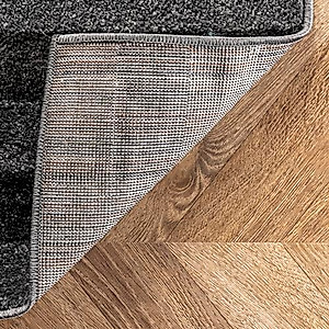 nuLOOM 3' x 5' Performance Indoor Area Rug, Non-Shed, Power Loomed High-Traffic Area Rug for Living Room, Bedroom, Home, Minnie Grey