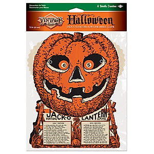 Beistle Halloween Fortune Wheel Game, 9-Inch by 7-1/2-Inch, Multi-Colored