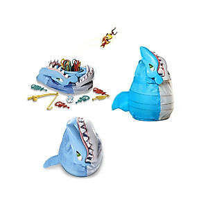 Shark Bite -- Roll the Die and Fish for Colorful Sea Creatures Before the Shark Bites Game! by Pressman Blue Sky, 5"