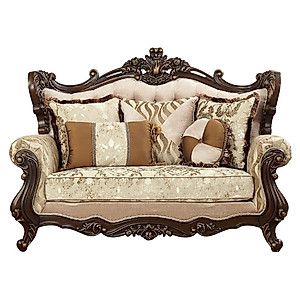 Acme Furniture Loveseat w/5 Pillows