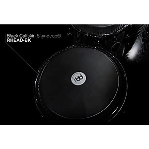 Meinl Percussion Head by REMO for Select Meinl Congas with SSR Rims-Made in USA-11 Skyndeep, Black Calfskin (RHEAD-11BK)