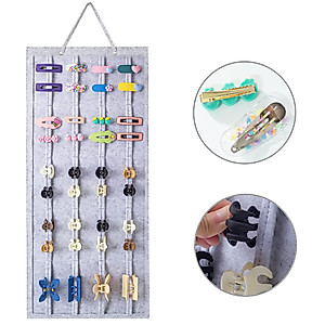 Large Hair Claw Clip Organizer Holder, Hanging Claw Clips Storage for Women Girls, Hair Clip Stand Holder for Wall, Door, Closet, Big Claw Clip Display for Teen Girls