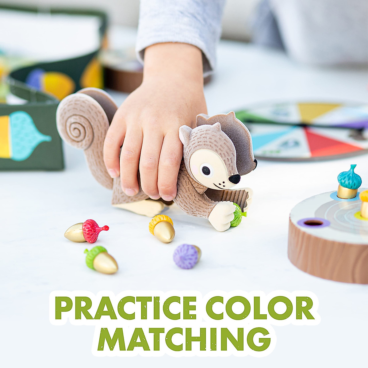 Educational Insights Special Edition The Sneaky, Snacky Squirrel Game, Preschool & Toddler Board Game for Kids 3-5 Years, Color Matching, Fine Motor Skills