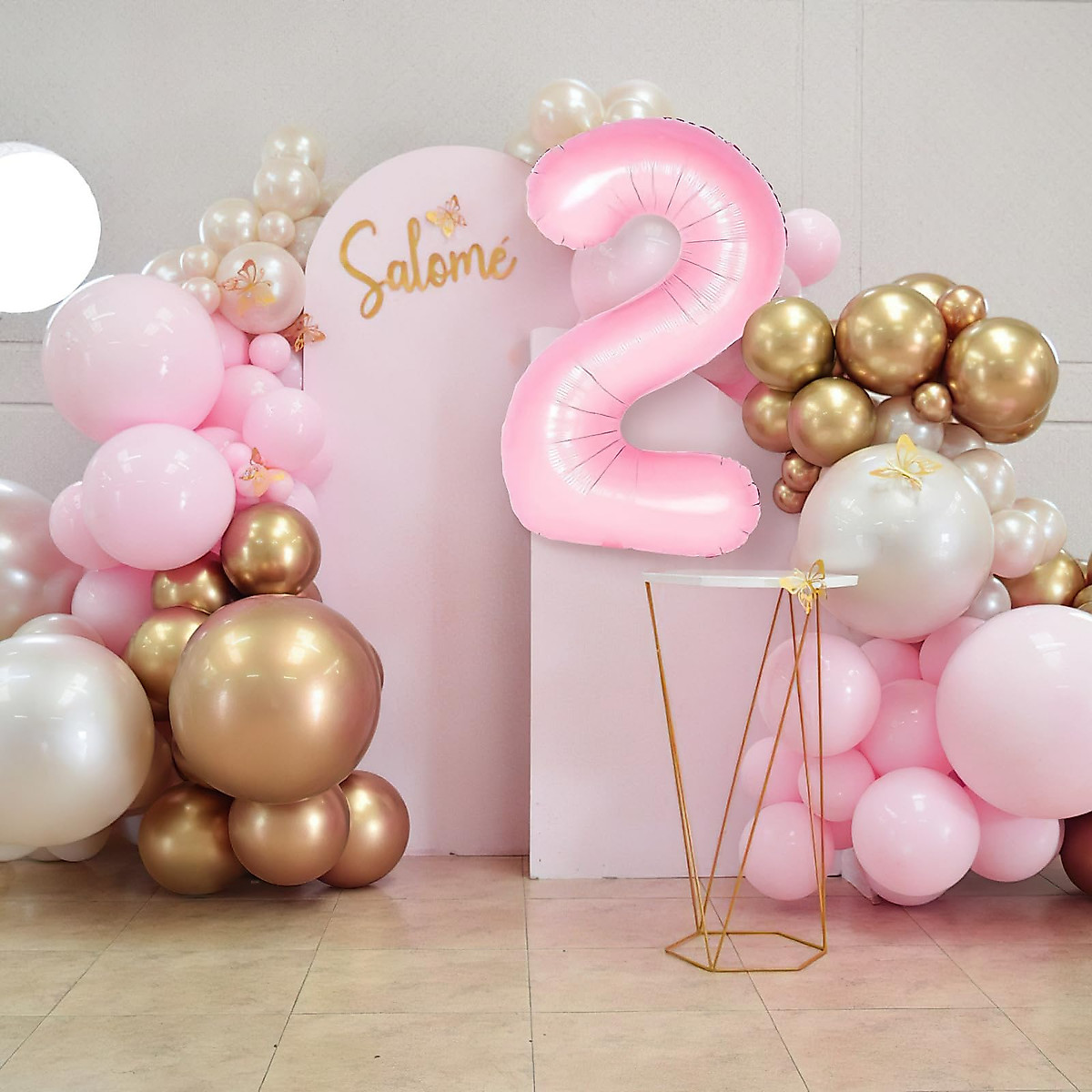 40 Inch Large Number Balloons Pink Mylar Foil Big Number 1 Giant Balloon Birthday Party Decoration