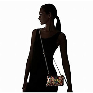 Sakroots Large Smartphone Crossbody, Teal Treehouse