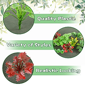 FOIMAS 100pcs Mini Model Plant Miniature Model Tree Flower Green Shrub for Fairy Garden Diorama Train Scenery Railway Sand Architecture Model Craft Supply