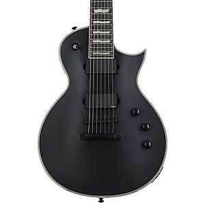 ESP LTD EC-407 7-String Electric Guitar, Black Satin
