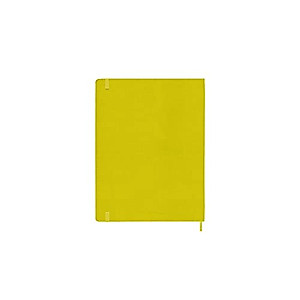 Moleskine Classic Notebook, Hard Cover, XL (7.5" x 9.5") Ruled/Lined, Hay Yellow (Silk), 192 Pages
