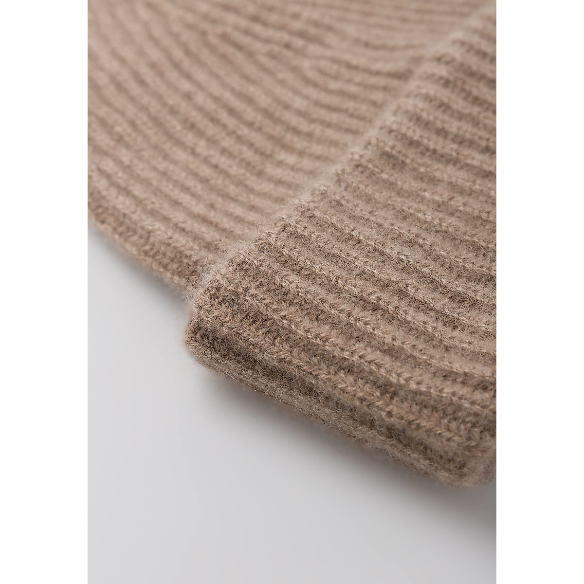 Style Republic Women’s Chunky Knit Beanie, Cashmere Wool, Soft & Stretchy, Warm Hat for Winter (Nougat)