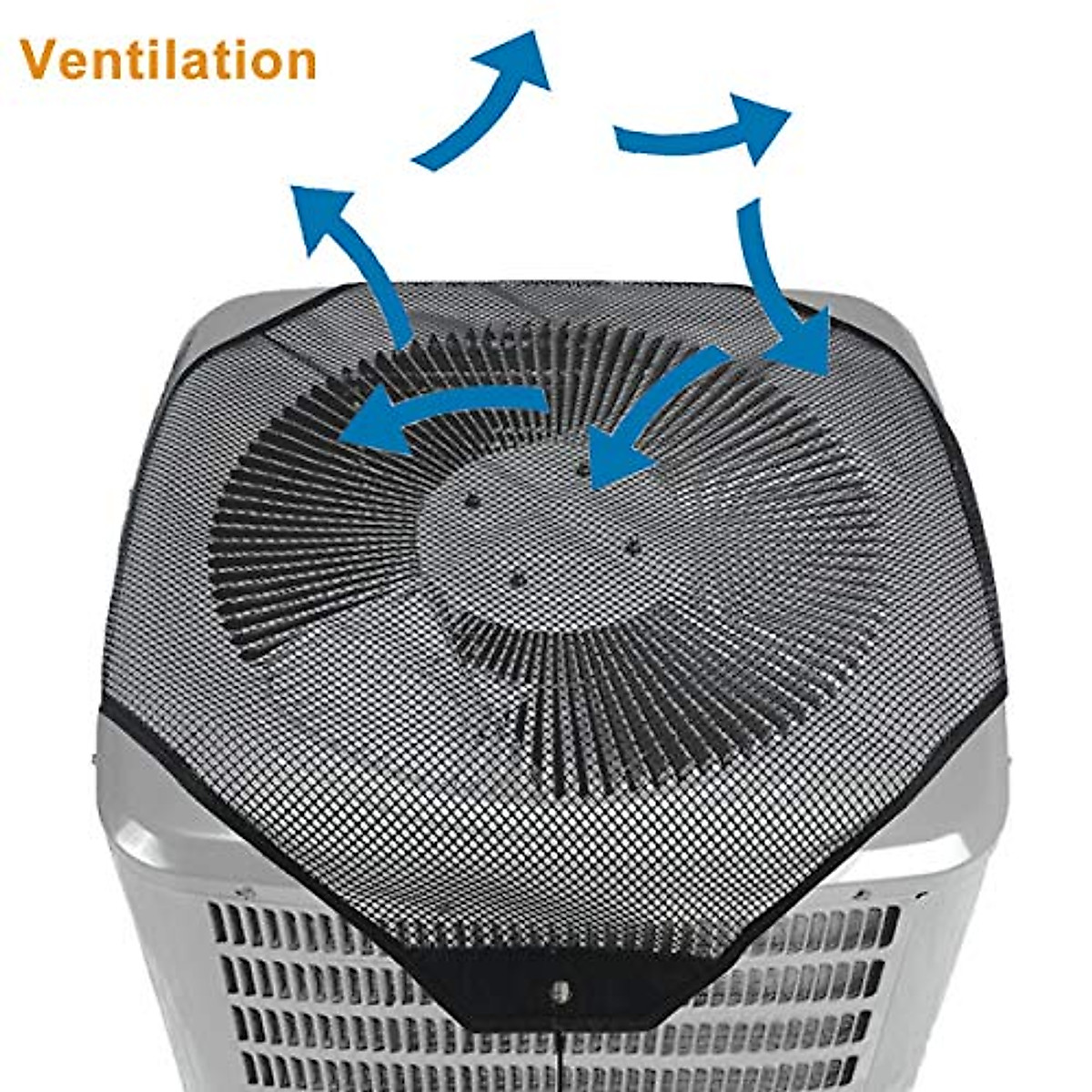 Jeacent Air Conditioner Covers For Outside Units Black,AC Cover For Outside Unit, Air Conditioner Leaf Guard Open Mesh (36"×36")