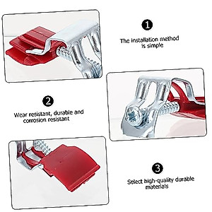 DOITOOL 10pcs Sink Mounting Clips Sink Installation Clips Under Sink Mounting Sink Clips Undermount Support Brackets Sewer Mounting Clip Kitchen Sink Clips Punch Hole Bowl Manganese Steel