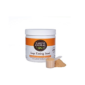 Earth Animal Stop Eating Stool Nutritional Supplement for Dogs & Cats, 8 oz. Container