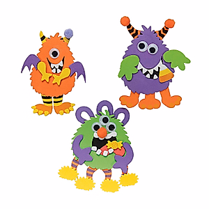 Foam Silly Monsters Magnet Craft Kit - Crafts for Kids and Fun Home Activities