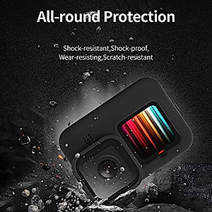 Taisioner Silicon Protective Housing Case for GoPro Hero 11 Hero 10 Hero 9 Black Sleeve Housing Frame with Lanyard and Lens Cover Accessories