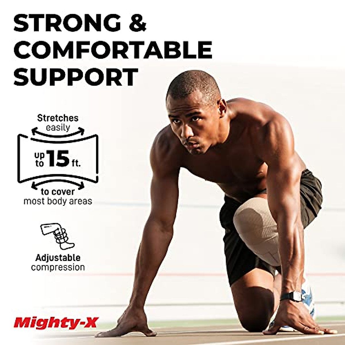 Premium Elastic Bandage Wrap with Self-Closures – 6pk(2x2”, 2x3", 2x4") – Compression Bandage Wrap