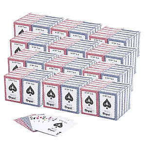 Regal Games - Bulk Playing Cards Set for Adults & Professionals - 144 Standard Decks, Large Print Deck of Cards - Blackjack, Euchre, Canasta, Poker Cards - Fun & Travel Playing Cards (144 Pack)