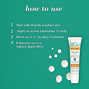 Burt's Bees Natural Acne Solutions Maximum Strength Spot Treatment Cream for Oily Skin, 0.5 Oz (Package May Vary)