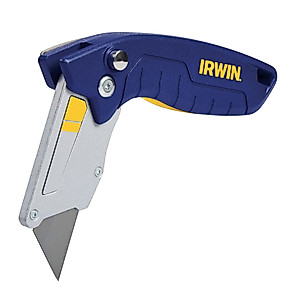 IRWIN Utility Knife, Push And Flip Compact Foldable (IWHT10577)