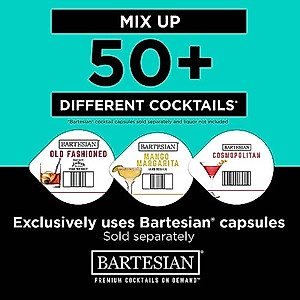 BLACK+DECKER bev by BLACK+DECKER Cordless Cocktail Maker Machine and Drink Maker for Bartesian capsules (BCHB101)