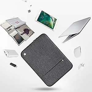DOMISO 15.6 inch Laptop Sleeve Case Waterproof Carrying Bag for 15.6" Yoga 730 IdeaPad 530S ThinkPad L580/Flex 4 5/ASUS ROG Zephyrus GX501/Dell New Latitude 3590/HP EliteBook, Dark Grey