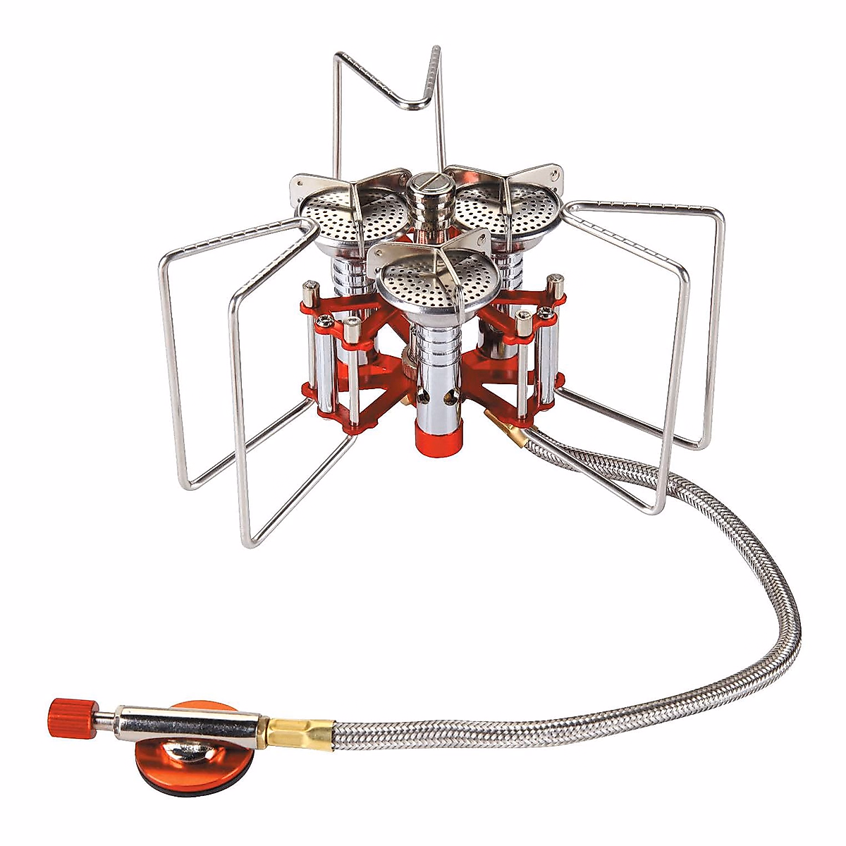 Bulin AirOka B6-A 5800W Portable High-Power Camping Stove Windproof Camping Gas Stove Foldable Mini Camp Propane Burner Three Lightweight burners in one for Outdoor Camping/Picnic/Hiking/Barbecue
