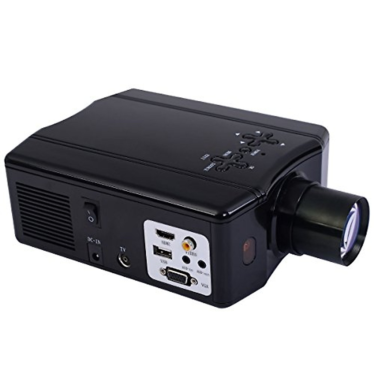 Safstar 2000 Lumens Mini Multimedia Portable Projector HD 1080P LCD LED Video Game Home Cinema Theater Movie Projector