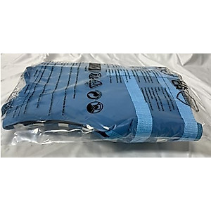 Toddler Swim Vest Floaties for Kids with Adjustable Safety Strap for Learn to Swim Children, Stripes Light Blue S Age 1-3