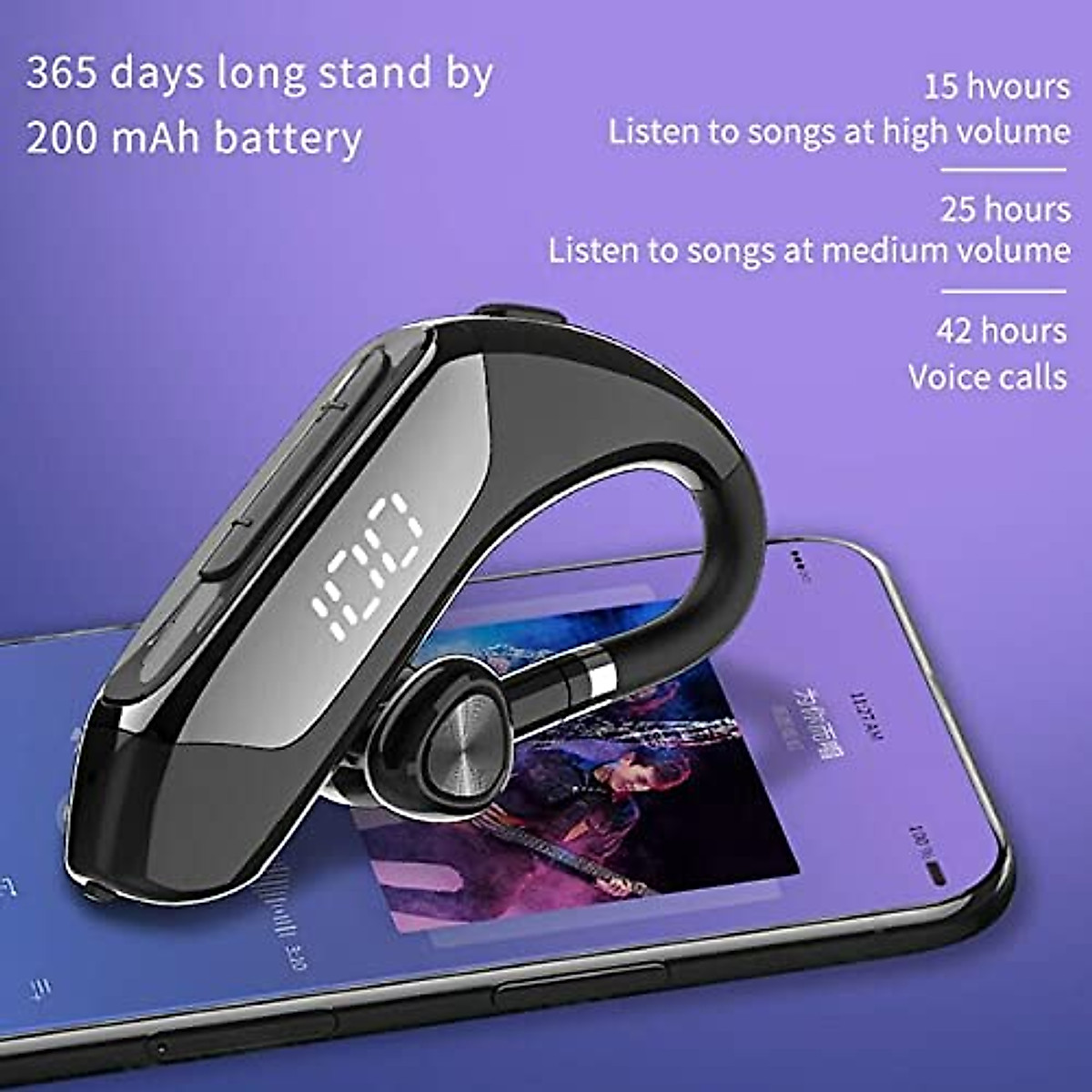 Baby Teeth Earphones Bluetooth 5.0 headphones LED Power Display Noise Cancelling Sports Handsfree Wireless Headset Business Headset