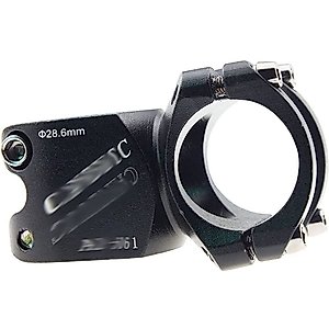 ZECHAO 25.4/31.8mm Bike Handlebar Stem,Road Bike Stem Aluminium Alloy Handlebar Stem Mountain Cycling Parts Mountain Bike Stem Bike Stem (Color : Black, Size : 25.4 * 32mm)