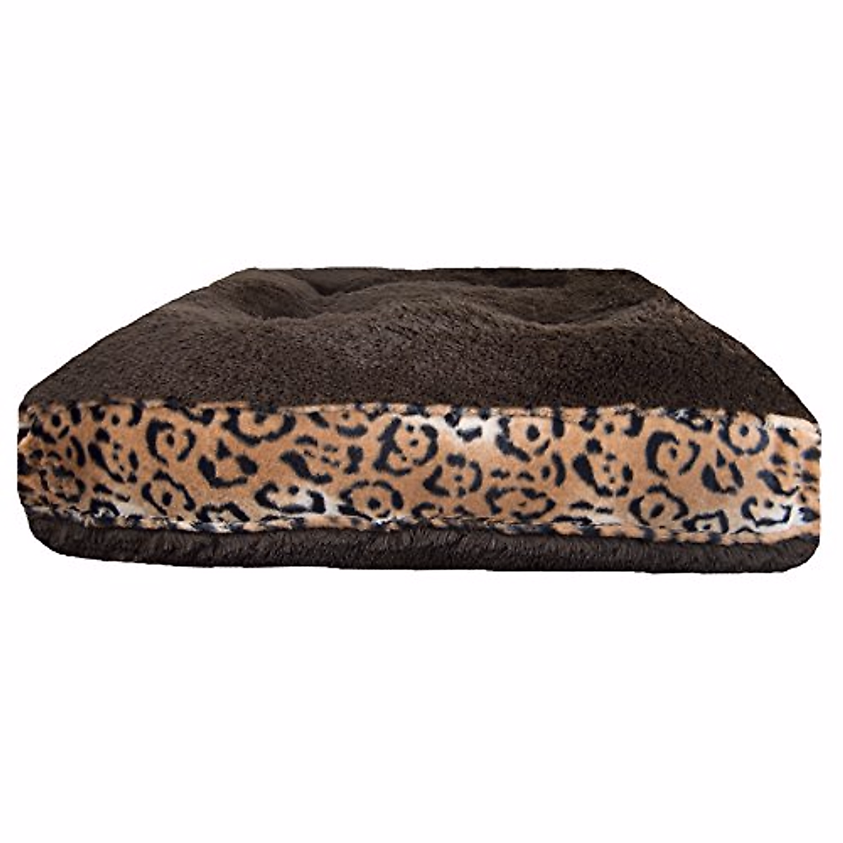 Bessie and Barnie Chepard/Grizzly Bear Luxury Shag Extra Plush Faux Fur Rectangle Pet/Dog Bed (Multiple Sizes)