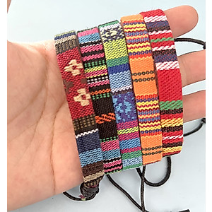 WAINIS 20PCS Wrap Friendship Bracelets Men Women Hemp Cords Ethnic Tribal Bracelets Wristbands