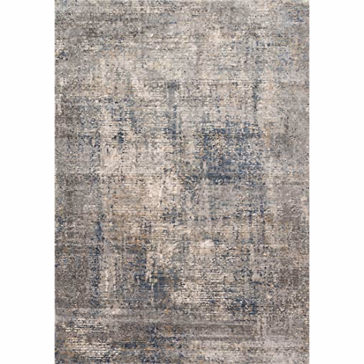 Loloi Teagan Collection 7'-11" x 10'-6" Area Rug in Denim/Slate - Large Area Rug, Soft Neutral Rug, High-Traffic Area Rug for Living Room, Bedroom, Home Office, Dining Area