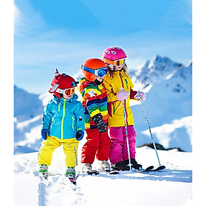 Duoyeree Waterproof Kids Mittens Gloves with Fleece Lined for Boys Girls Winter Snow Skiing Thick Insulated for Cold Weather