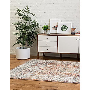 Unique Loom Isabella Collection Area Rug - Adjani (5' 1" x 8' Rectangle, Multi/ Beige)