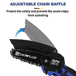 600W Electric Super Power Chainsaw & Battery Sharpening Saw Wood Cutter Garden Tool