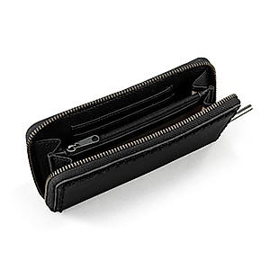 The Sak Essential Zipper Wallet in Leather, Black