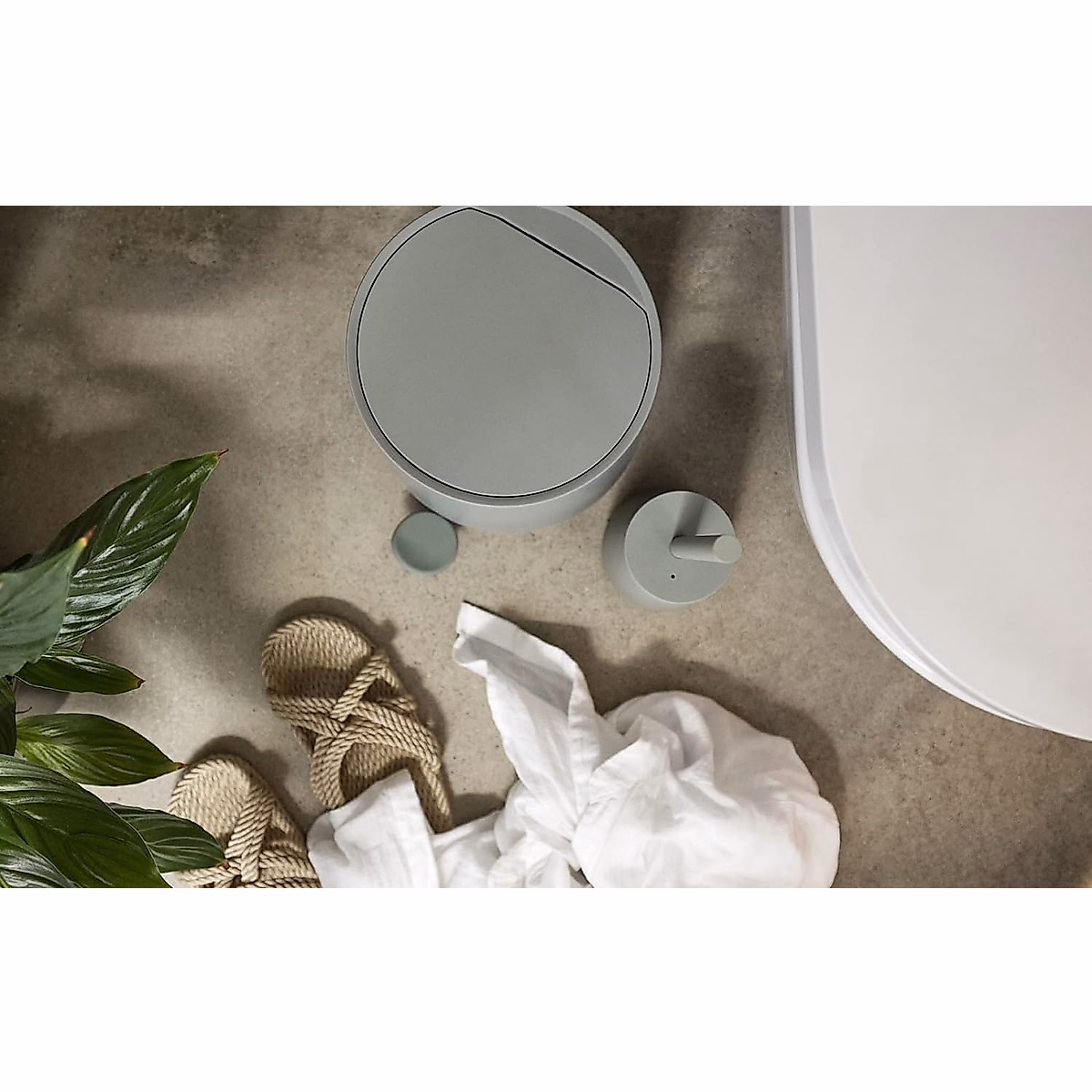 ZONE DENMARK Modern Elegance Nova Bathroom Bin, Cosmetic Bin, and Waste Bin - Sleek Design for Stylish Bathrooms and Efficient Waste Management