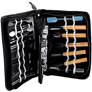 Agile-Shop Culinary Carving Tool Set Fruit Vegetable Food Garnishing / Cutting / Slicing Garnish Tools Kit (46 pcs)