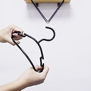 GoodtoU Black Baby Hangers for Closet Plastic Kids Hangers Black Baby Clothes Hangers Children Hangers Toddler Hangers Nursery Hangers 10.24inch (Black, 80pack)