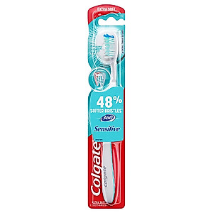 Colgate 360 Enamel Health Sensitive, #82 Extra Soft Toothbrush, Pack of 6.