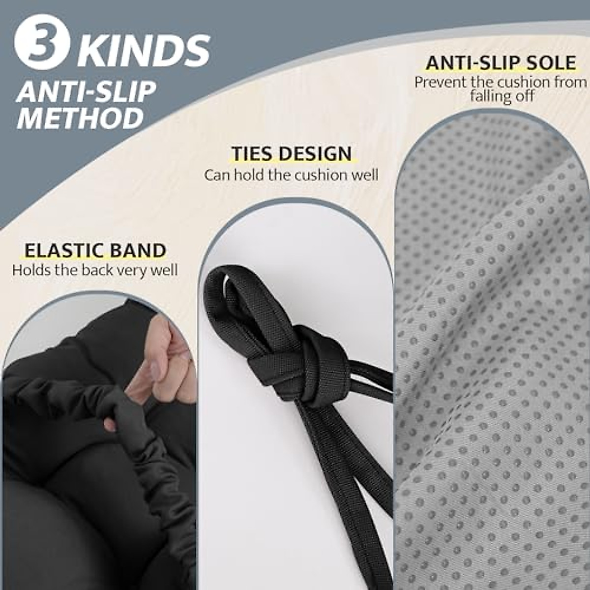 mudilun Adirondack Chair Cushion Tufted Extra Thick High Back Patio Seat Pads Outdoor Waterproof Fire Pit Rocking Chairs Cushions Non-Slip Durable Lounge Rocking Chair Cushions…