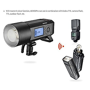 Godox Flash Strobe AD400 Pro AD400Pro All-in-One Outdoor Studio Monolight 400W Photographic Lighting for Canon Sony Nikon Fuji Olympus Panasonic Camera TTL 2.4G HSS GN72-30W LED Modeling Lamp