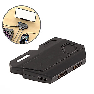 Bluetooth Keyboard and Mouse Converter for Smartphone, Wireless Low Latency USB Game Controller Converter for Android and iOS Smartphone/Tablet