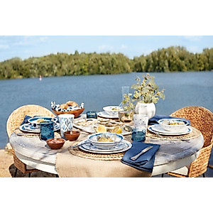 Lenox 895240 Blue Bay Melamine Assorted Tumblers, Set of 4, Lightweight Melamine Material