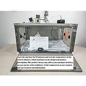 REDDOUDOU Puppy Incubator, Puppy Incubator with Heating, Large PET Brooder Nursery, Kitten Incubator, Incubator for Puppies with Puppy Bed Mat (85L)