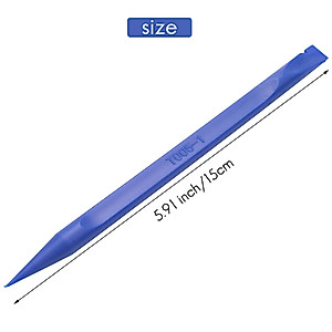 Jteyult 6Pcs Plastic Scraper Cleaning Tool Carbon Fiber Lottery Ticket Scratcher Tool for Spaces, Kitchen, Crevices, Food