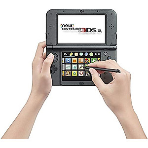 New Nintendo 3DS XL Black Handheld Console and AC Adapter. (Renewed)